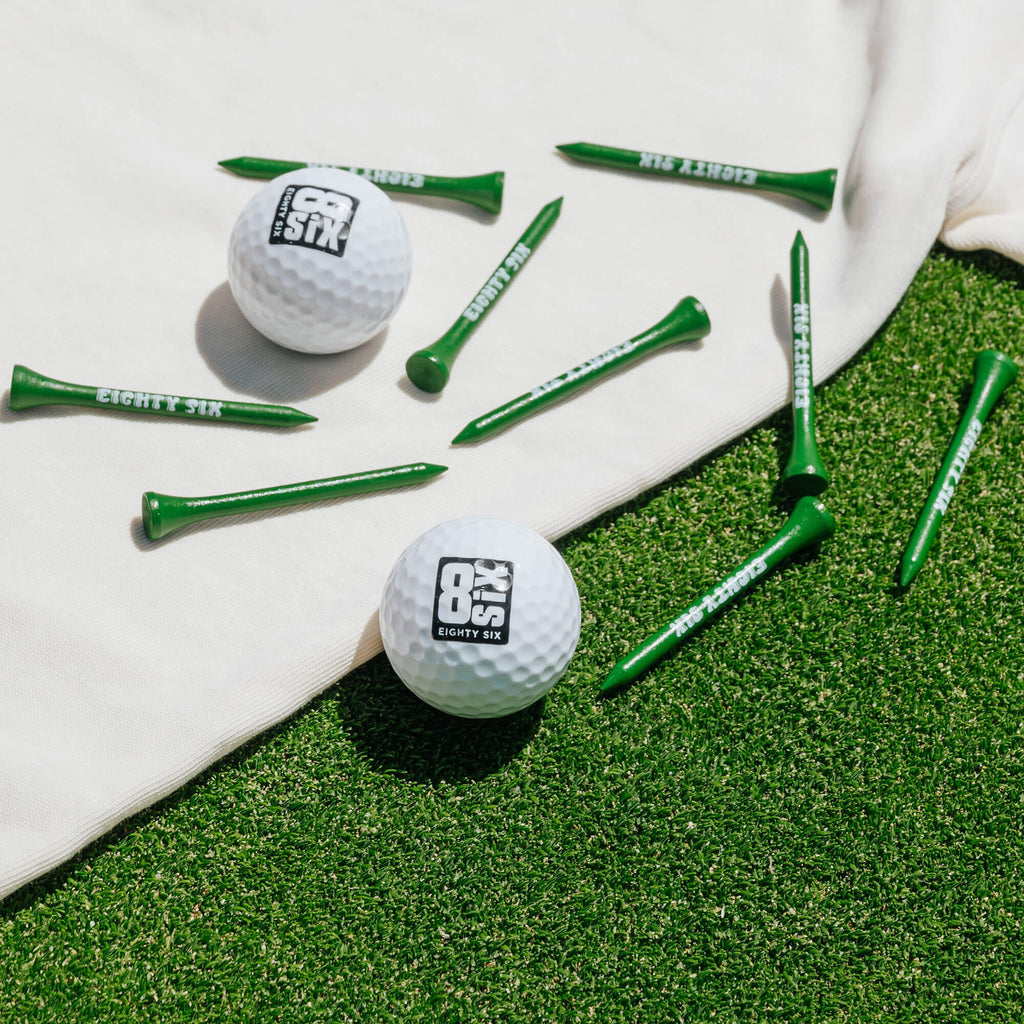Golf Balls & Tee Set | Exclusive Merch | Eighty Six