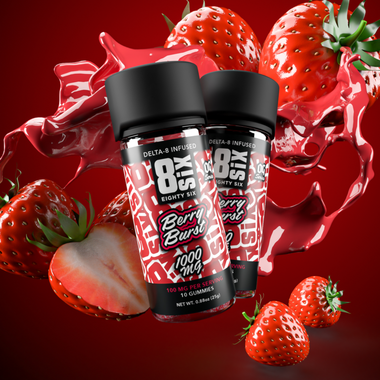Strawberry Delta 8 Gummies Infused Edibles Eighty Six