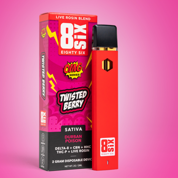 Berry Slush Delta 8 Thc Strawberry Cough Cartridge Eighty Six